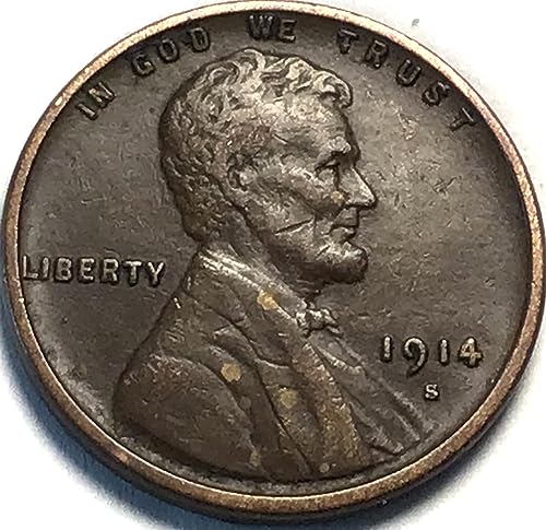 1914 S Lincoln wheat cent Penny Seller Very Fine