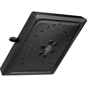 delta faucet 3-spray h2okinetic shower head, matte black 52684-bl