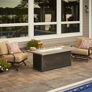 The Outdoor Greatroom Company Propane Fire Pit Table - Cedar Ridge Outdoor Gas Fire Pits for Outside Patio - Fire Table Compatible with Natural Gas or Liquid Propane - 80,000 BTUs