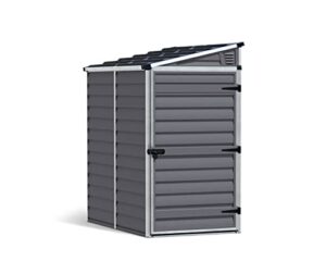 palram - canopia skylight 4' x 6' lean-to shed - gray