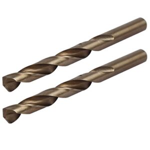 uxcell 10mm drilling dia 130mm length m35 hss cobalt round shank twist drill bit 2pcs