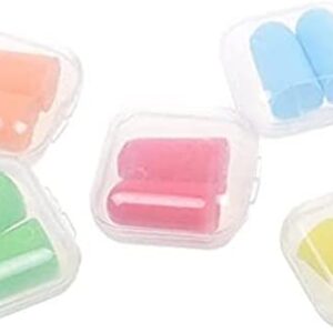 5 Pairs Soft Foam Hearing Protection Earplugs with Case