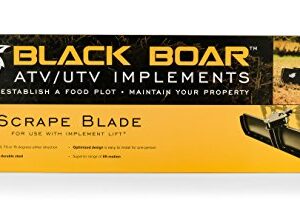 Black Boar ATV/UTV Scrape Blade Implement, Adjusts 0, 7.5 or 15 Degrees in Either Direction, Use to Cultivte, Establish Food Plot, Maintain Your Land (66005)