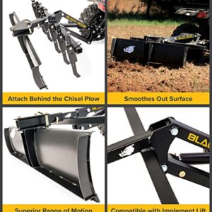 Black Boar ATV/UTV Scrape Blade Implement, Adjusts 0, 7.5 or 15 Degrees in Either Direction, Use to Cultivte, Establish Food Plot, Maintain Your Land (66005)