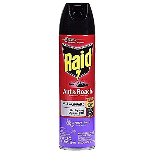 Raid Ant & Roach Killer Lavender, 17.5 Oz (Pack - 2), 16 Lb