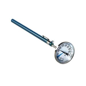 Stainless Steel Soil Thermometer by Smart Choice| 127mm Stem, Easy-to-Read 1.5” Dial Display, 0-220 Degrees Fahrenheit Range | Soil Temperature Thermometer for Ground, Compost, Garden Soil