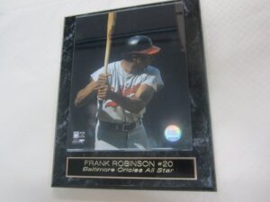 frank robinson orioles collector plaque w/8x10 color photo