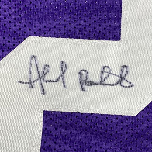 Autographed/Signed Ahmad Rashad Minnesota Purple Football Jersey JSA COA