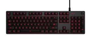 logitech g413 backlit mechanical gaming keyboard with usb passthrough – carbon