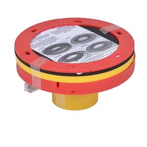 oatey 43401 set-rite toilet flange extender kit, 1/4" - 1", red, yellow