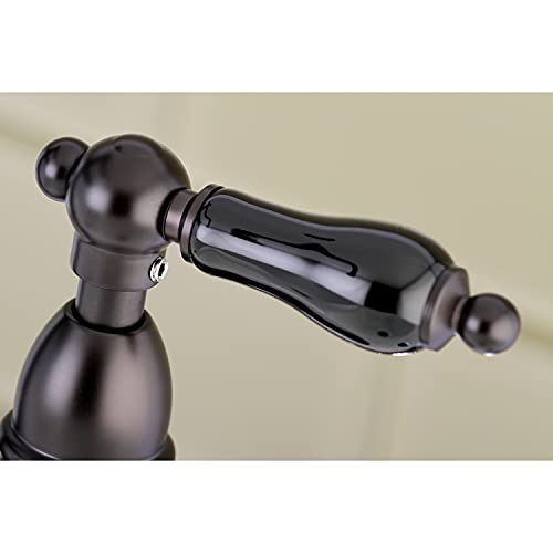 Kingston Brass KS1275PKLBS Duchess 8 inch Centerset Kitchen Faucet with Brass Sprayer, 8-3/4 inch In Spout Reach, Oil Rubbed Bronze