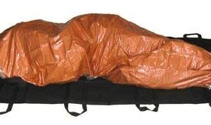 Rescue Essentials Hypothermia Wrap Blanket, Oversized 60" x 96", Mylar/Lightweight Polyethylene Fabric (Orange)