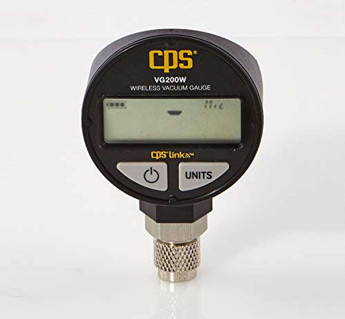 CPS CPSVG200W Vacuum Gauge (W/Digital LCD Display Wireless), Yello