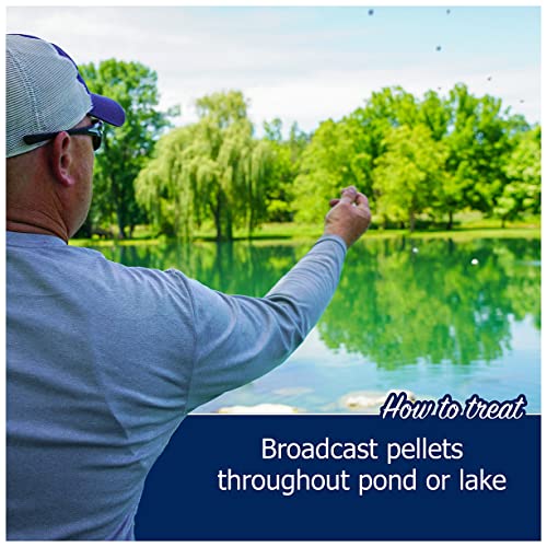 Muck Remover Pellets 5 lb (10 Scoops) | Pond Tablets Treat 1.25 Acres | Lake Muck Remover, Pond Sludge Reducer | Farm Pond Treatment