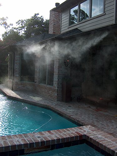 Residential Misting System- Made in USA Pump- 200 psi Mid Pressure Patio Misting System-12 Nozzles Misting System