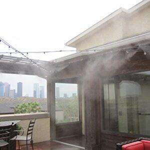 Residential Misting System- Made in USA Pump- 200 psi Mid Pressure Patio Misting System-12 Nozzles Misting System