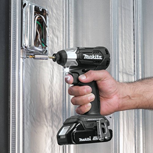 Makita XDT15R1B 18V LXT Lithium-Ion Sub-Compact Brushless Cordless Impact Driver Kit (2.0Ah)