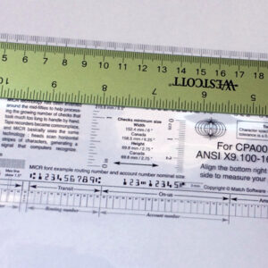 MICR Check Position Gauge : Print it yourself in minutes [Download]