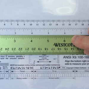 MICR Check Position Gauge : Print it yourself in minutes [Download]