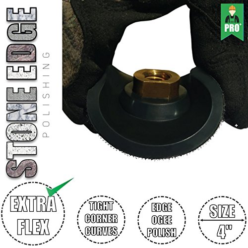 Stadea RBP101P Rubber Backing Pad Extra Flexible Backer Pad for Edges, Tight Corner Polishing - Arbor 5/8" 11