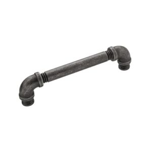 hickory hardware pipeline collection pull 5-1/16 inch (128mm) center to center black nickel vibed finish