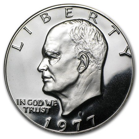 1977 S Eisenhower IKE Dollar Clad Condition Proof