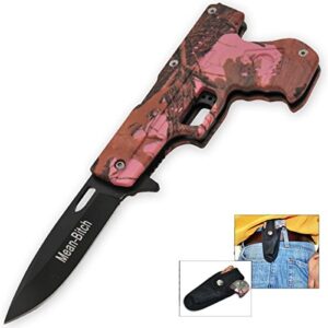 tiger usa pink camo mean bitch knife