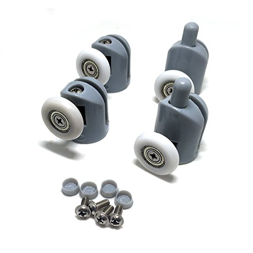 8 Pcs Shower Door Rollers/Runners/Wheels/Pulleys 25mm Diameter Bathroom Replacement Parts