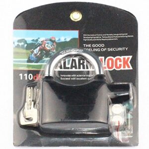 LianShi Alarm Lock 110dba Universal Security Alarm Lock System Anti-Theft for Door Motor Bicycle Padlock with 3 Keys (Black)