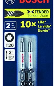 BOSCH ITT20201 1-Piece 2 In. Torx #20 Impact Tough Screwdriving Power Bit