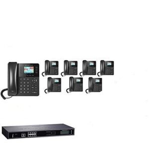 grandstream gxp2135 ip phone 8-units with ucm6208 8 port ip pbx gigabit