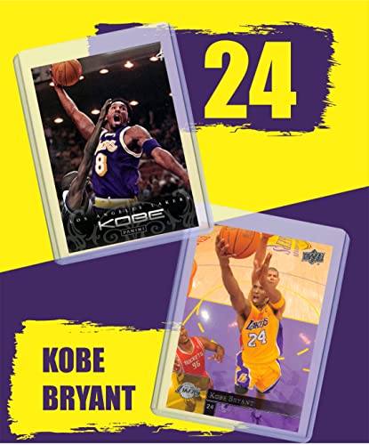 Kobe Bryant (5) Assorted Basketball Cards Bundle - Los Angeles Lakers Trading Cards - MVP # 24