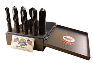 drill hog 8 pc sliver & deming drill bit set 9/16 to 1"