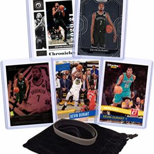 Kevin Durant (5) Assorted Golden State Warriors Thunder Basketball Cards NBA Trading Card Brooklyn Nets Gift Bundle - # 35