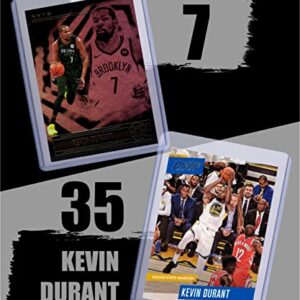 Kevin Durant (5) Assorted Golden State Warriors Thunder Basketball Cards NBA Trading Card Brooklyn Nets Gift Bundle - # 35