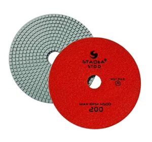 stadea ppw253b diamond polishing pad 7 inch grit 200 for marble concrete stones terrazzo granite floor polishing