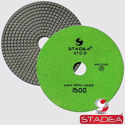 Stadea PPW253B Diamond Polishing Pad 7 Inch Grit 200 For Marble Concrete Stones Terrazzo Granite Floor Polishing