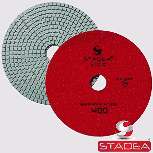 Stadea PPW253B Diamond Polishing Pad 7 Inch Grit 200 For Marble Concrete Stones Terrazzo Granite Floor Polishing