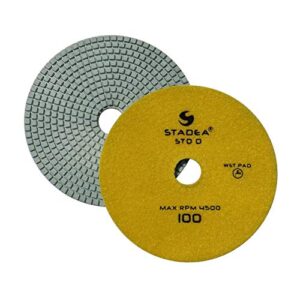 stadea ppw252b diamond polishing pad 7 inch grit 100 for marble concrete stones terrazzo granite floor polishing