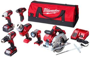 milwaukee m18 18-volt lithium-ion cordless combo kit (5-tool)