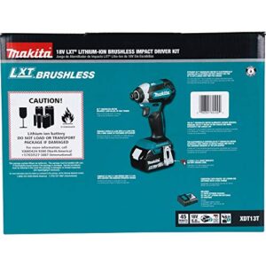 Makita Maktia XDT13T 18V LXT Lithium-Ion Brushless Cordless Impact Driver Kit (5.0Ah)