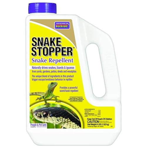 Bonide 8754 Snake Stopper Snake Repellent, 4 lbs lbs. Ready-to-Use Granules, Outdoor Deterrent for Snakes, - Quantity 4