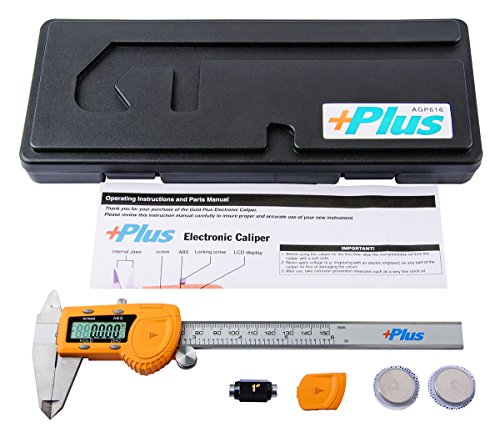 Gold Plus Only from Amazon - Absolute Origin 0-6" Digital Electronic Caliper - Extreme Accuracy, Yellow