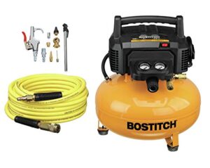 bostitch air compressor kit, oil-free, 6 gallon, 150 psi (btfp02012-wpk)