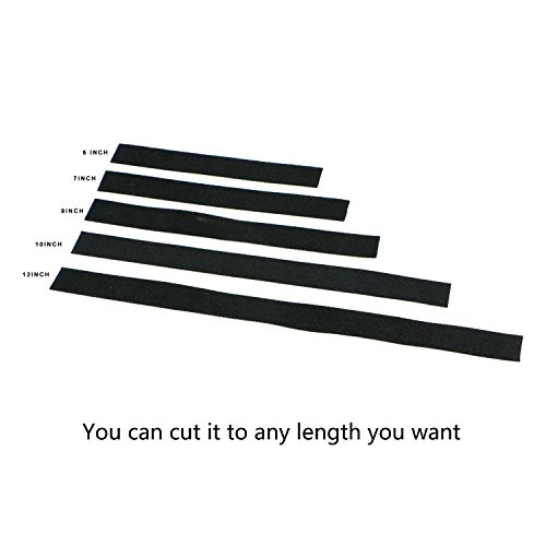 Saisn Reusable Fastening Tape Cable Ties 3/4 Inch Double Side Hook Roll (25 Yard, Black)