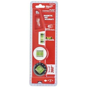 Milwaukee 4932459096 Block Torpedo Level - Red/Black