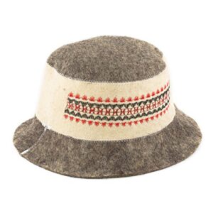 eden ukraine wool sauna hat embroidered ukrainian ornament vyshyvanka