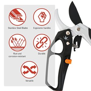 Piranha Pruner Bonsai Shear 60mm Stainless Blade