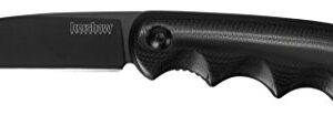 Kershaw AM-5 Pocket Knife (2340), 3.5 Inch Stainless Steel Blade with SpeedSafe Assisted Opening and Frame Lock, G10 Black Gripped Handle and Deep Carry Pocket Clip