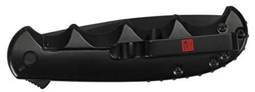 Kershaw AM-5 Pocket Knife (2340), 3.5 Inch Stainless Steel Blade with SpeedSafe Assisted Opening and Frame Lock, G10 Black Gripped Handle and Deep Carry Pocket Clip